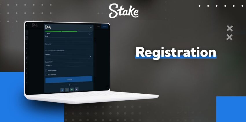 Stake Registration Process - How to sign-up and start betting in Pakistan